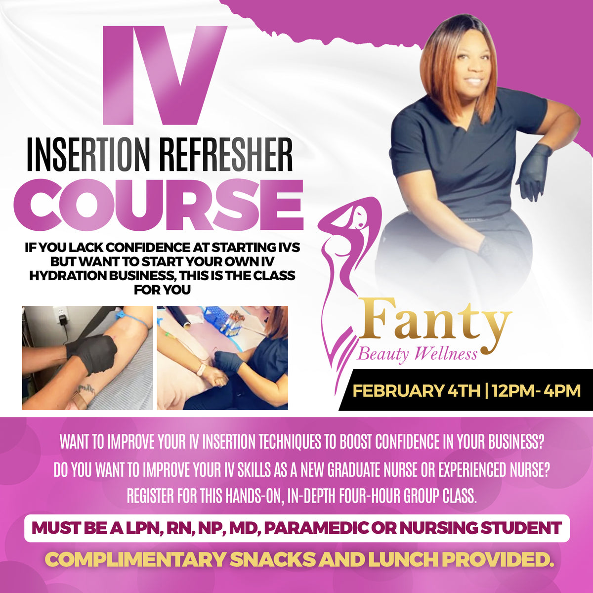 IV REFRESHER COURSE – Fanty Fitness.
